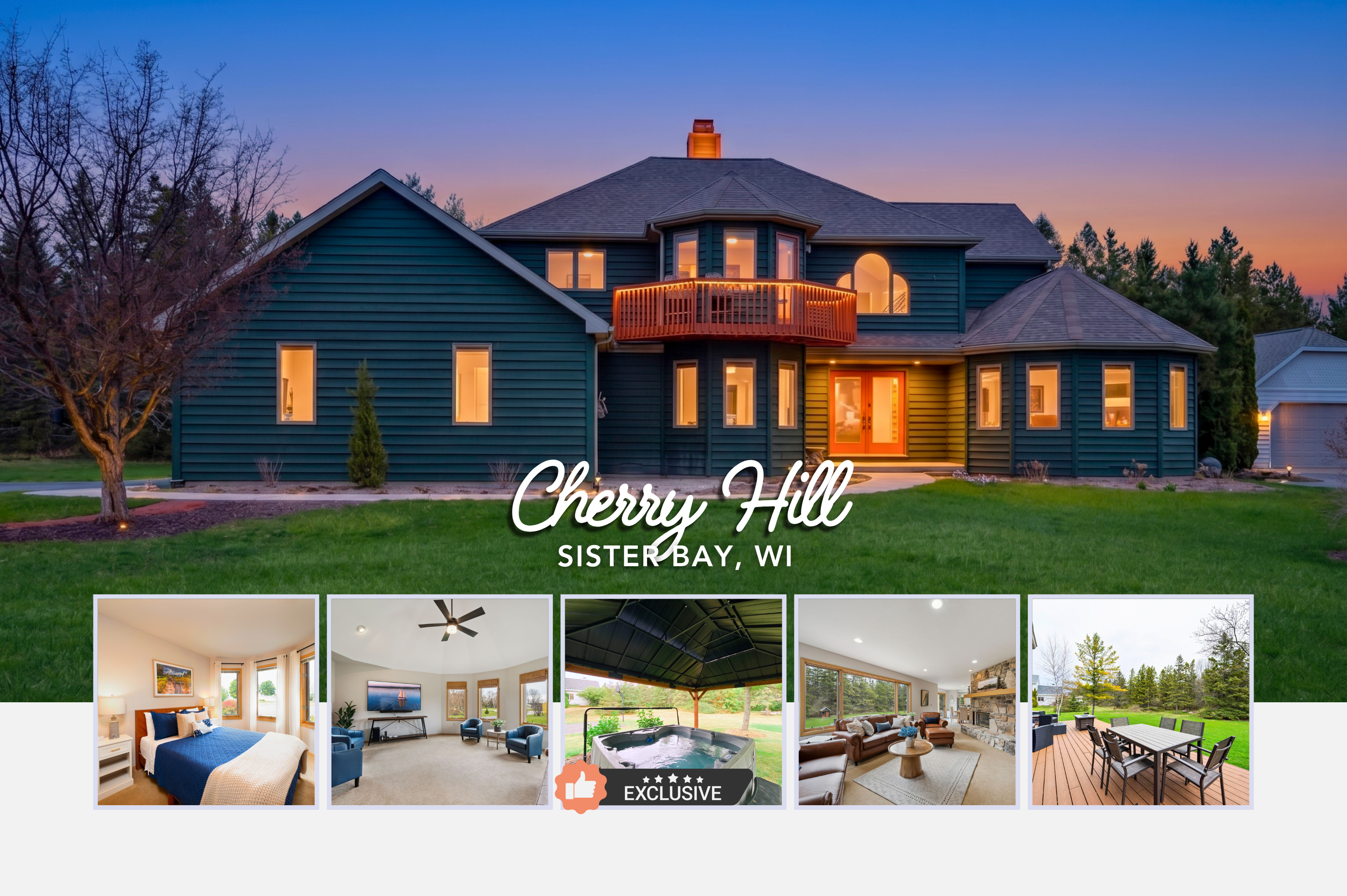 Charming Hot Tub And Spacious Outdoor Oasis - Cozy Family Retreat - Door County, WI