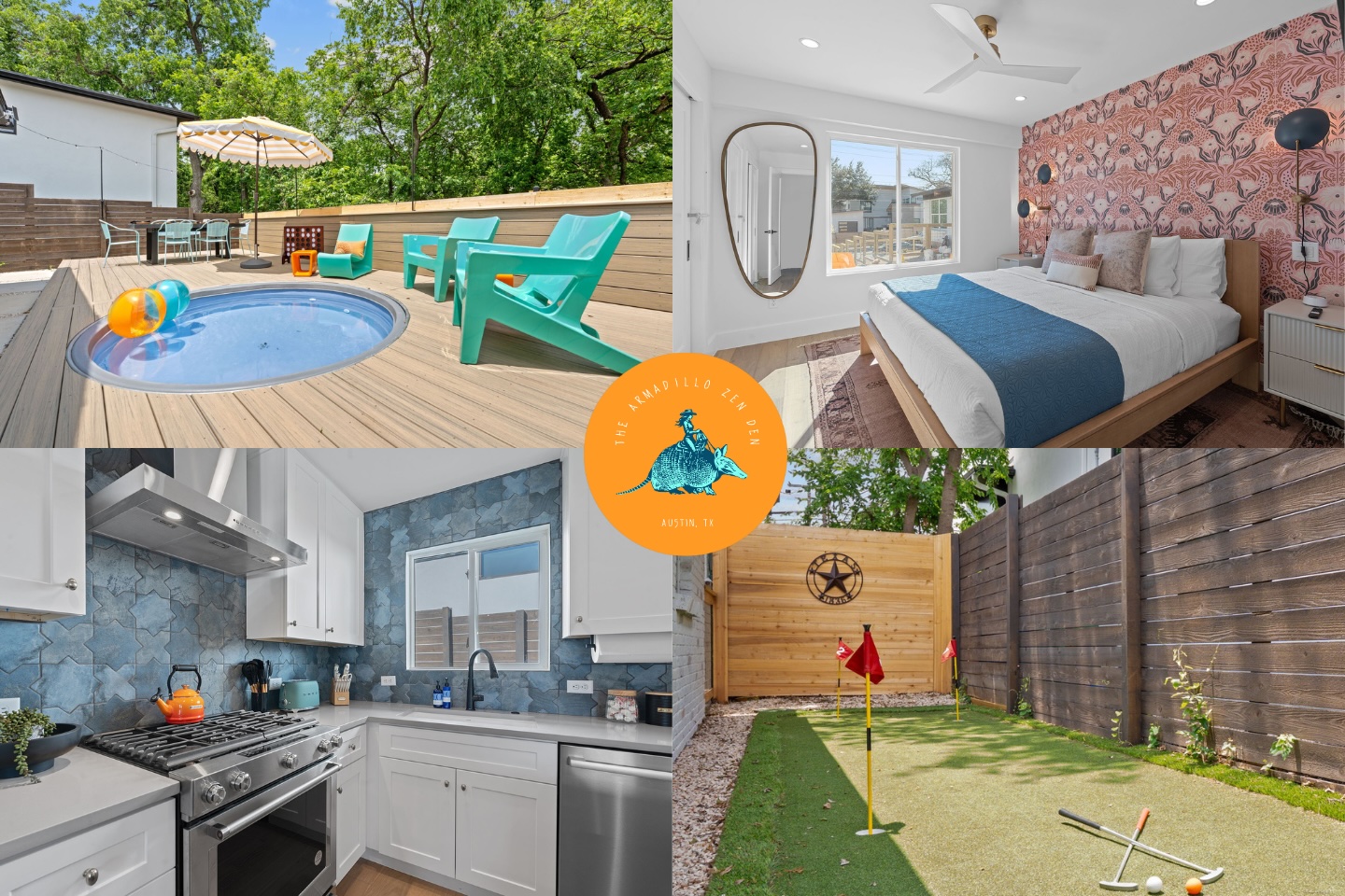 Walk S Congress Pool Putt Putt 3 King/2 Bath Fully Remodeled - Austin, TX