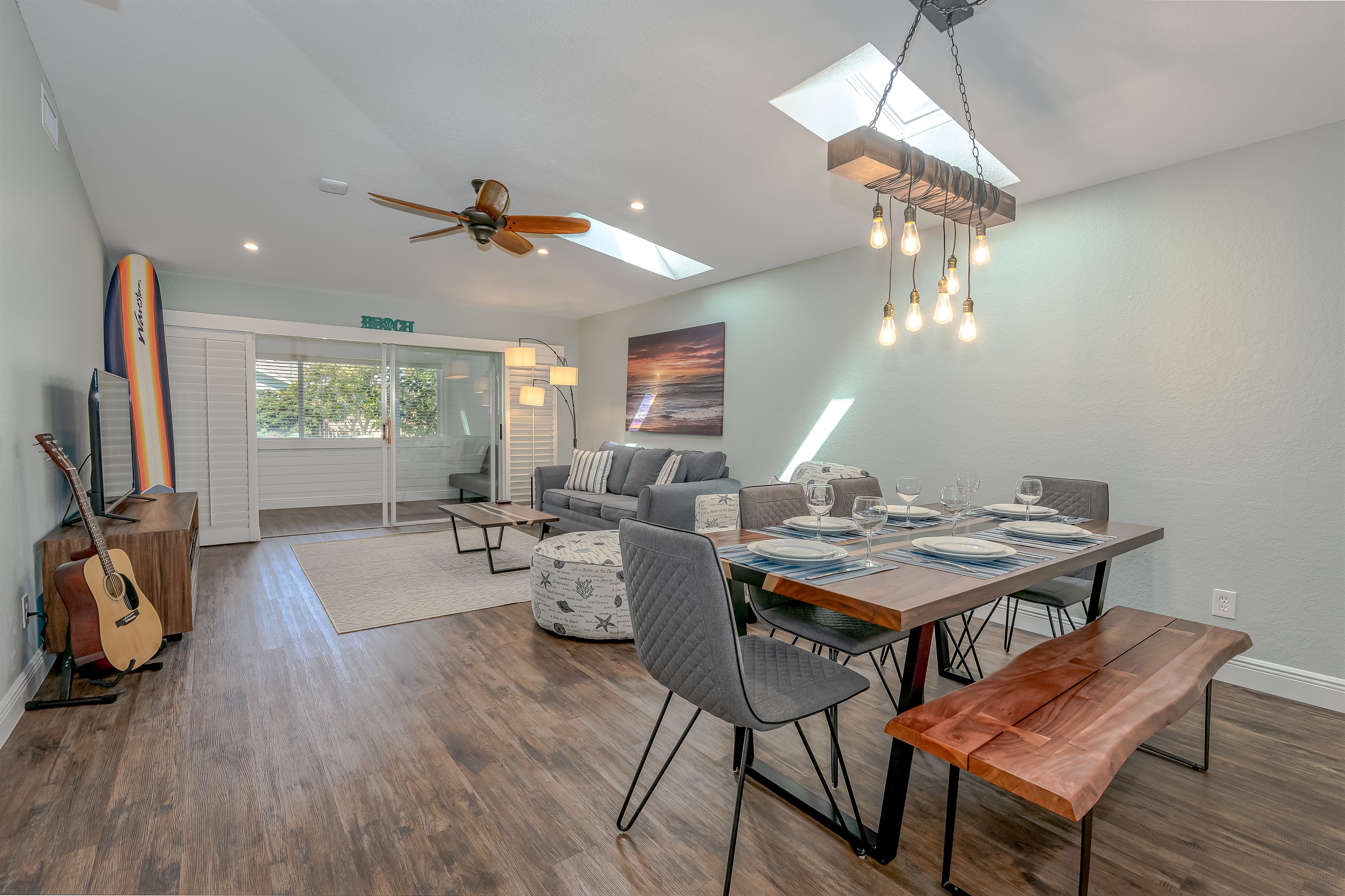 Private Fenced Yard And Fire Pit - Charming Surf-themed Retreat - New Smyrna Beach, FL