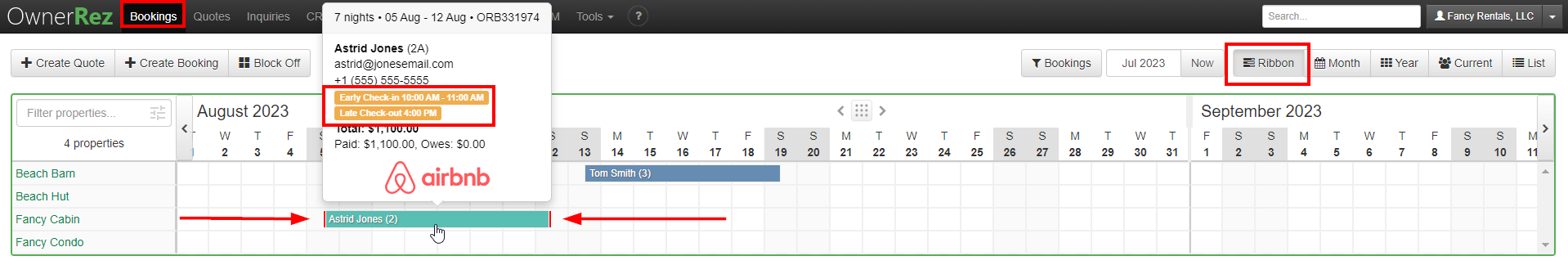 Check-in & Check-out - Properties - Core Concepts - Support - OwnerRez