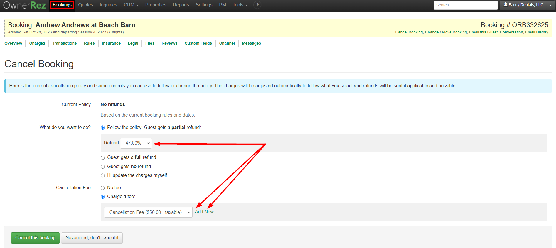 Canceling a Booking - Bookings, Quotes, Inquiries - Core Concepts ...