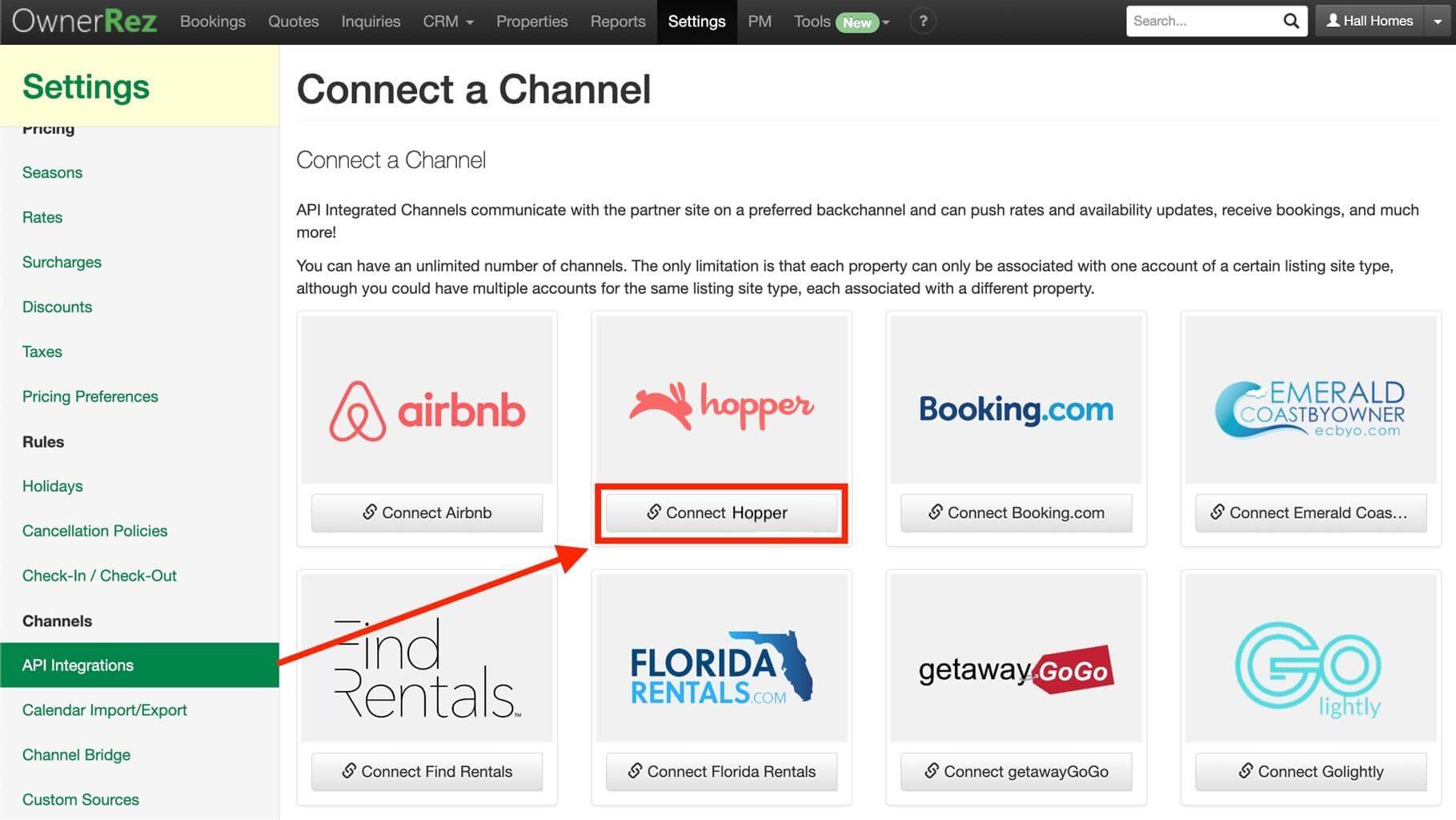 Hopper Homes Setup & Connecting - Hopper Homes - Channel Management ...
