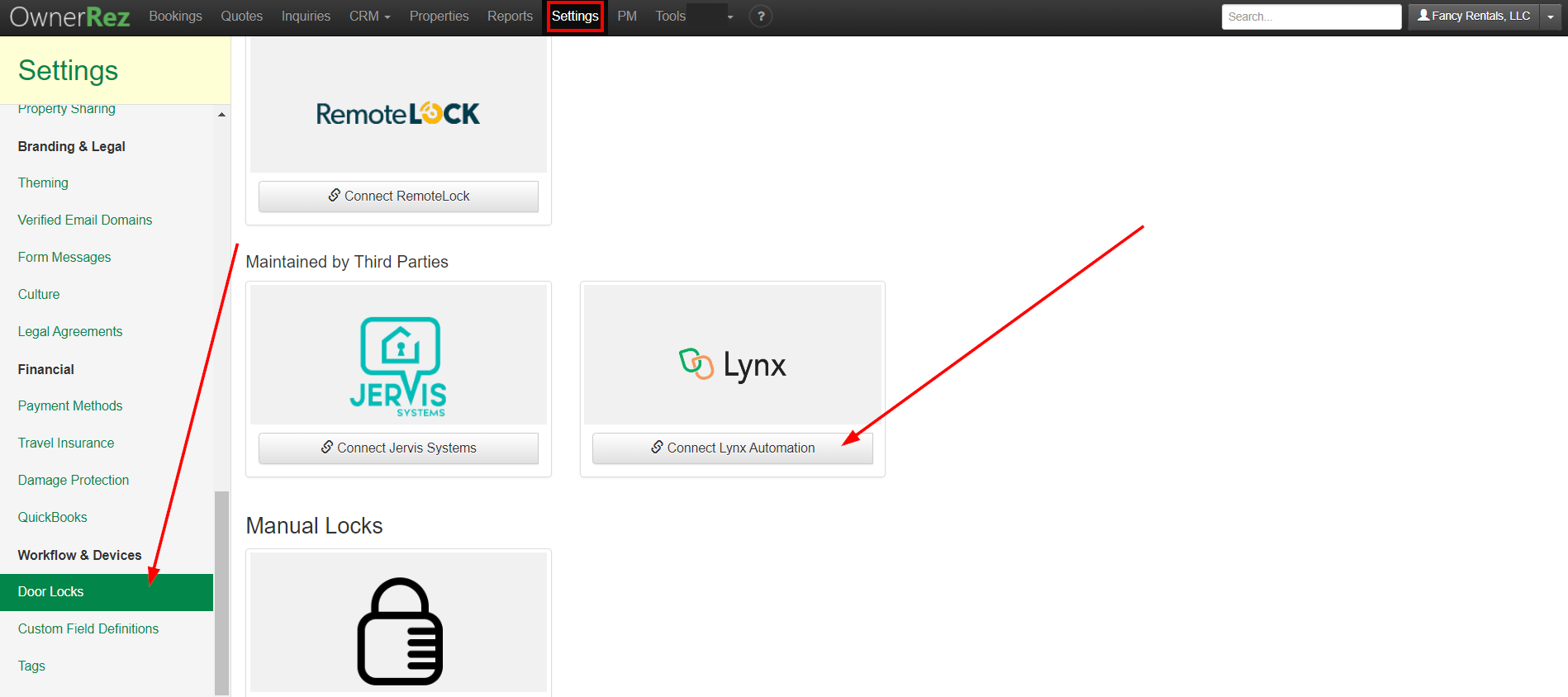 Lynx - Door Locks - Integrations - Support - OwnerRez