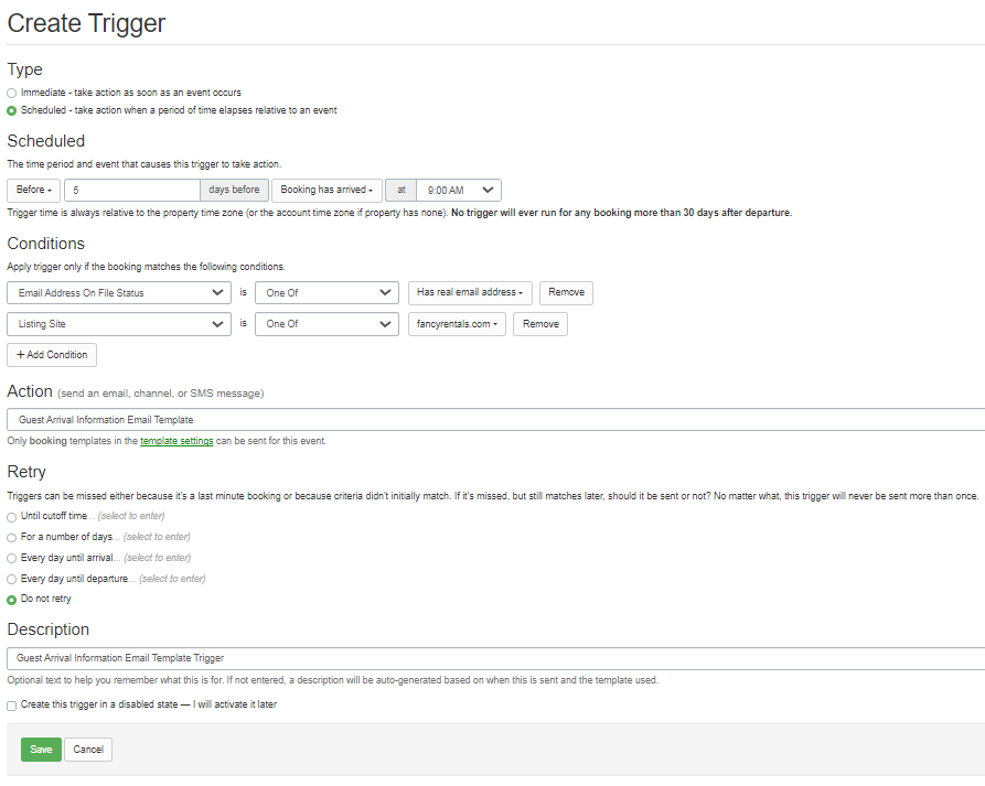 Send Guest Arrival Information to Your Guest Who Booked Through Your ...