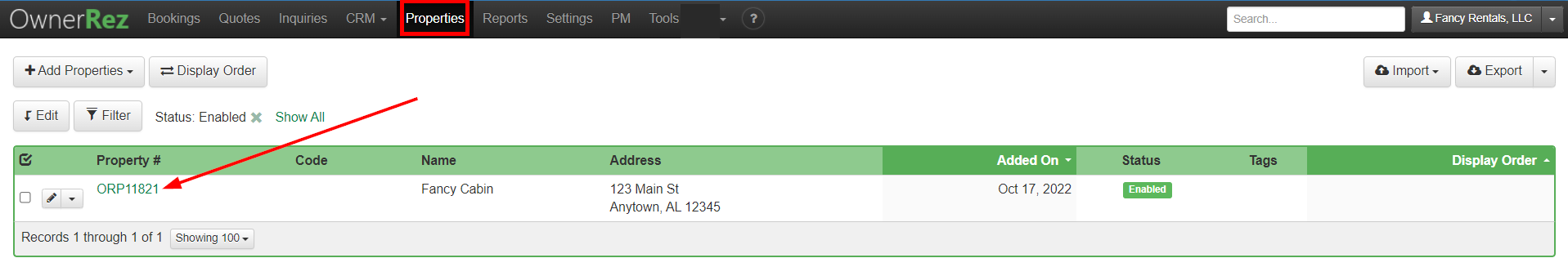 Disable or Re-enable a Property - Properties - Core Concepts - Support - OwnerRez